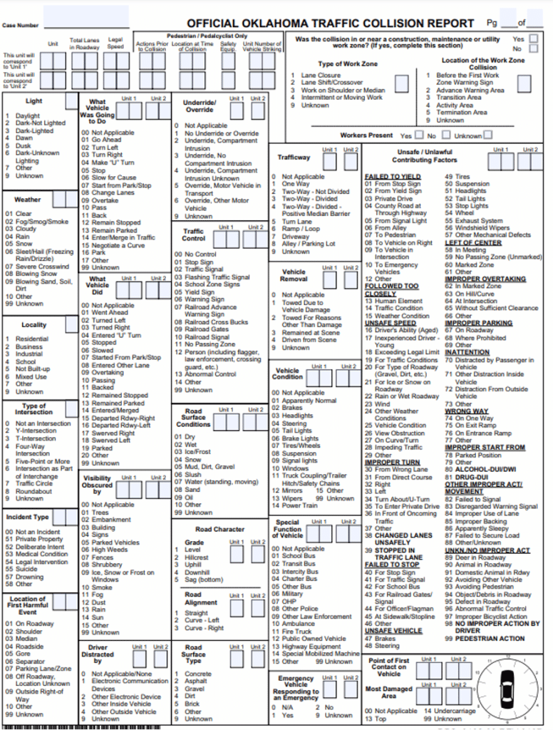 How to Read an Oklahoma Accident Report - Biby Law Firm